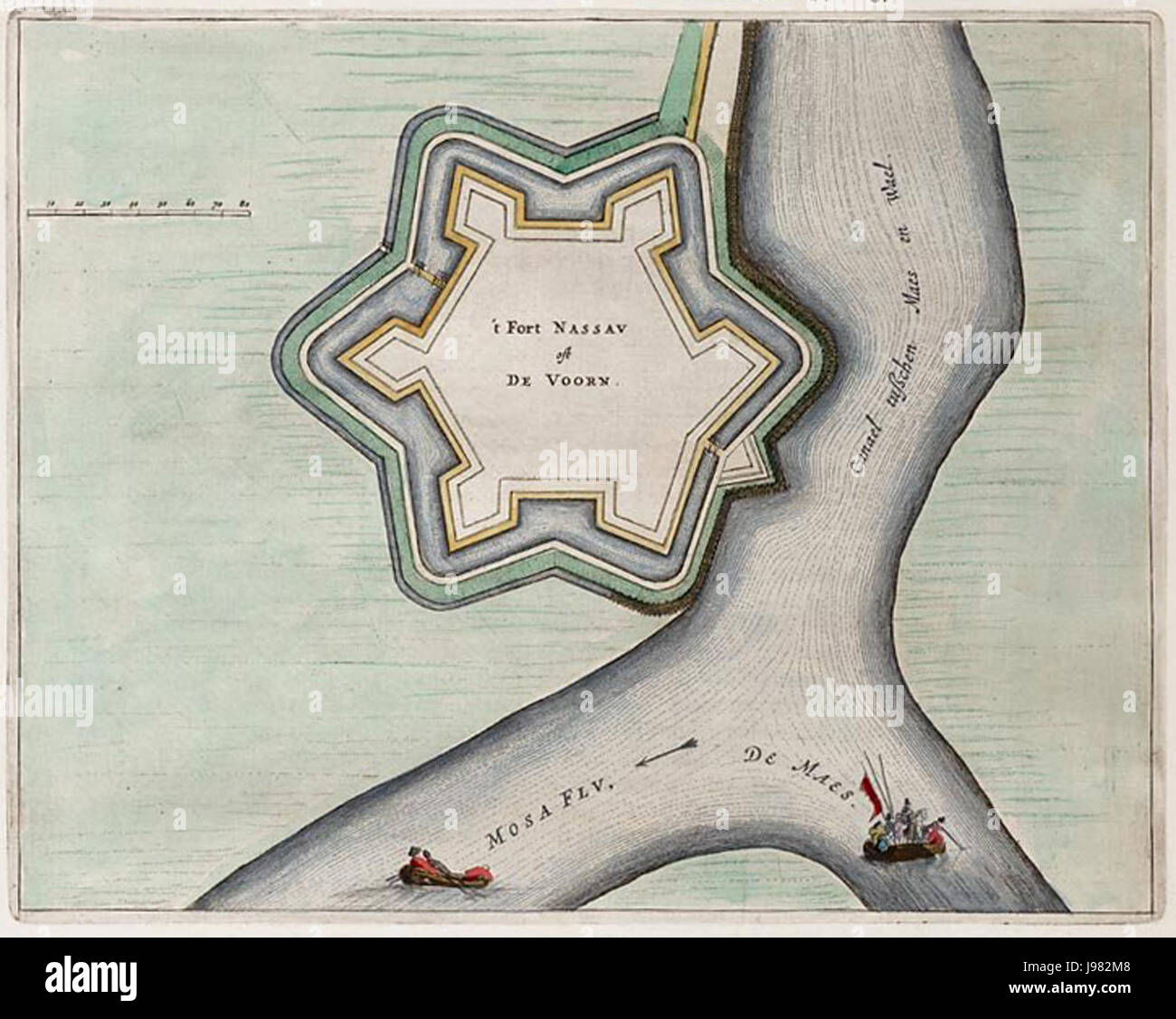 Voorn, Fort & Nassau, Fort Stock Photo - Alamy