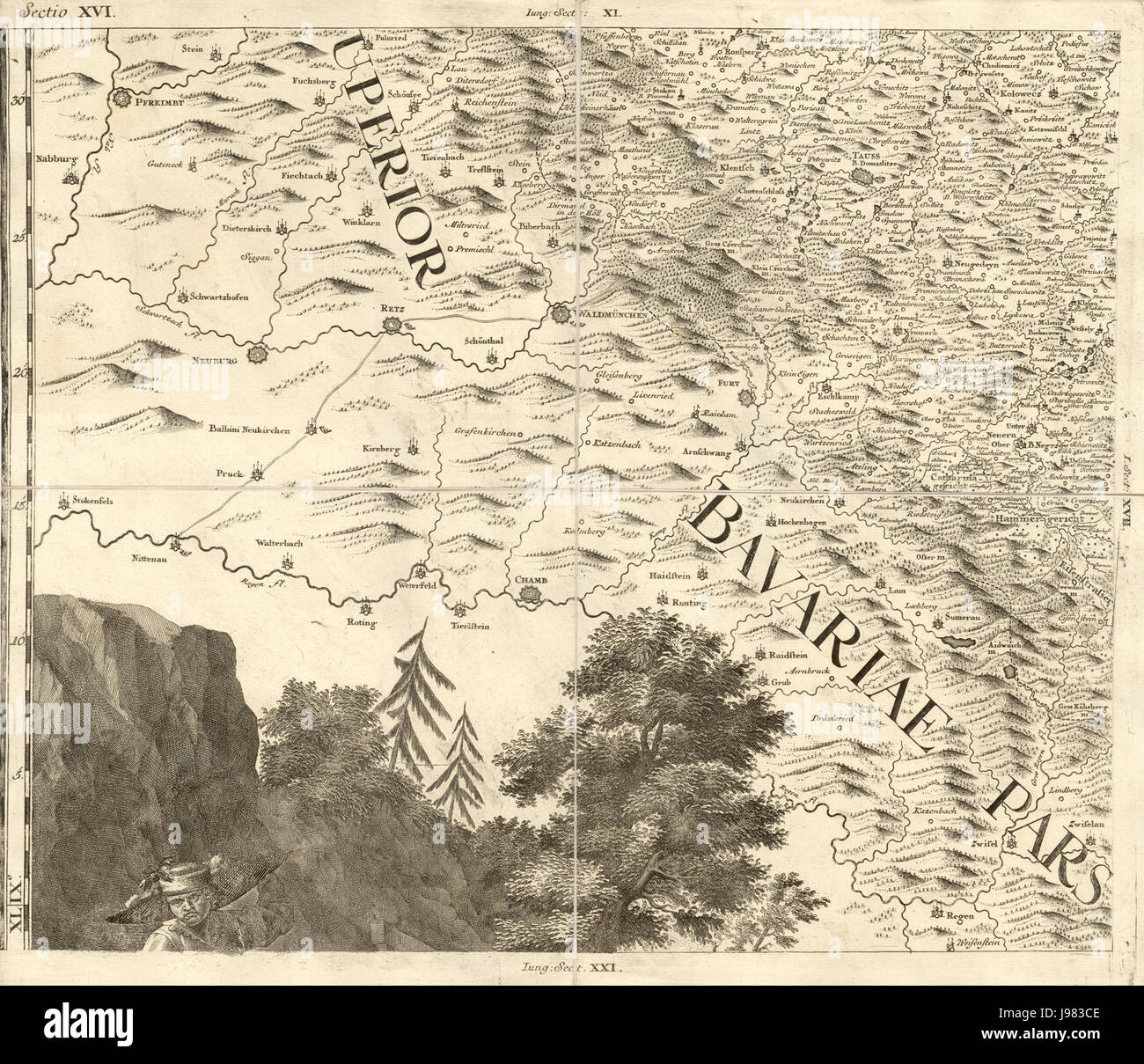 Mullerova mapa Cech 16 Stock Photo - Alamy