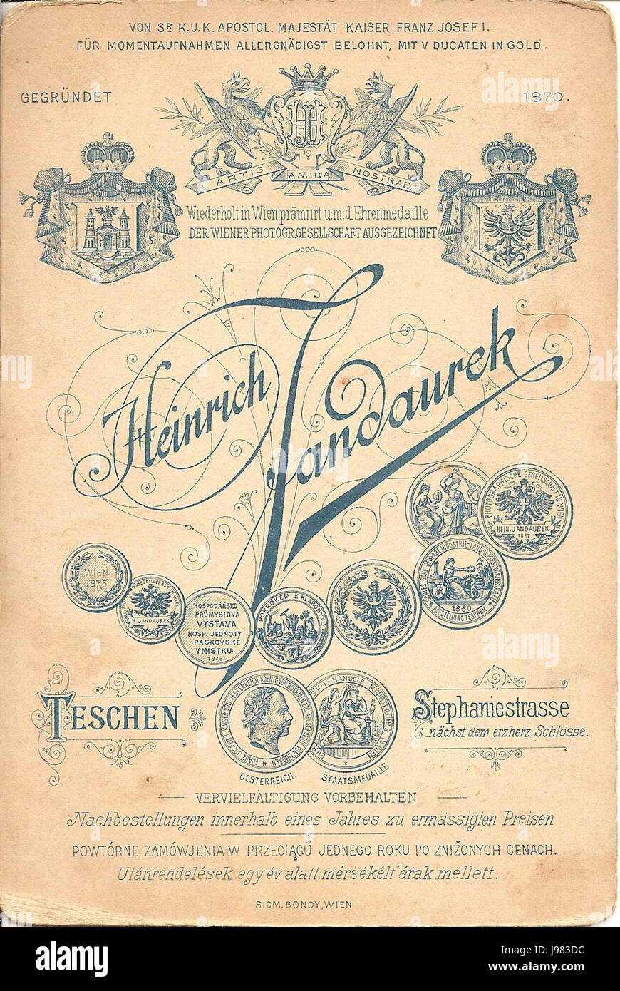 Teschen ca 1905 (4 Stock Photo - Alamy