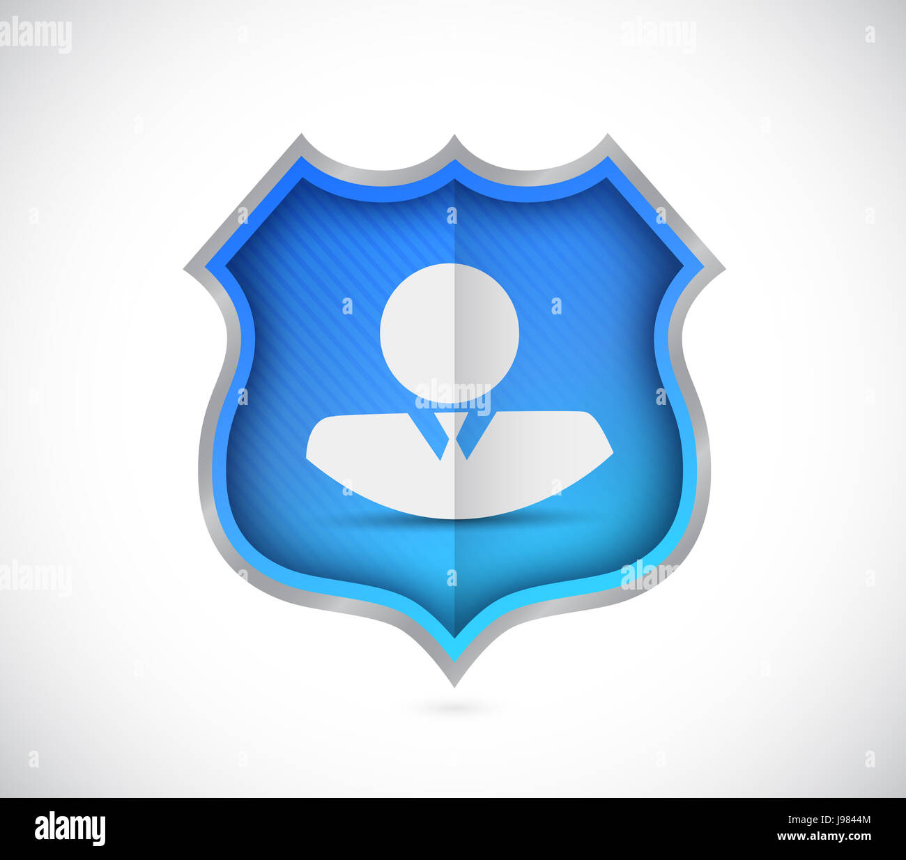 avatar bluesecurity shield concept illustration design over white Stock ...
