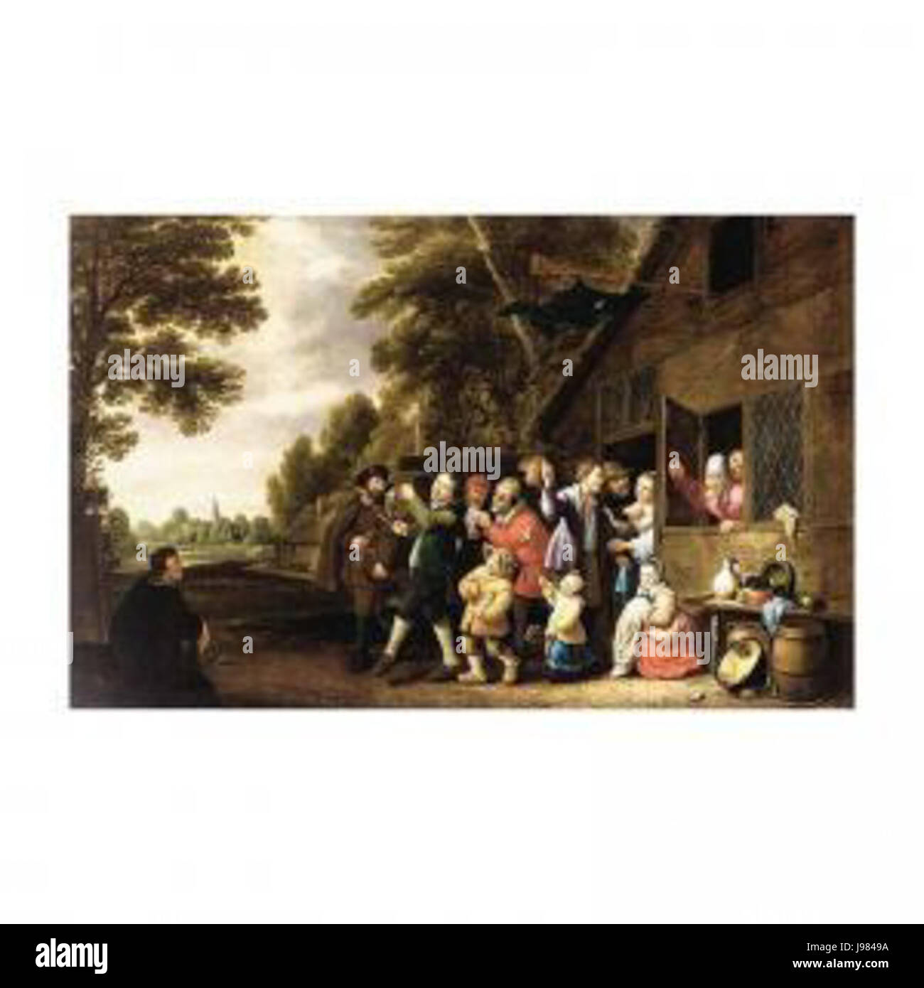 Painting of procession Cut Out Stock Images & Pictures - Alamy