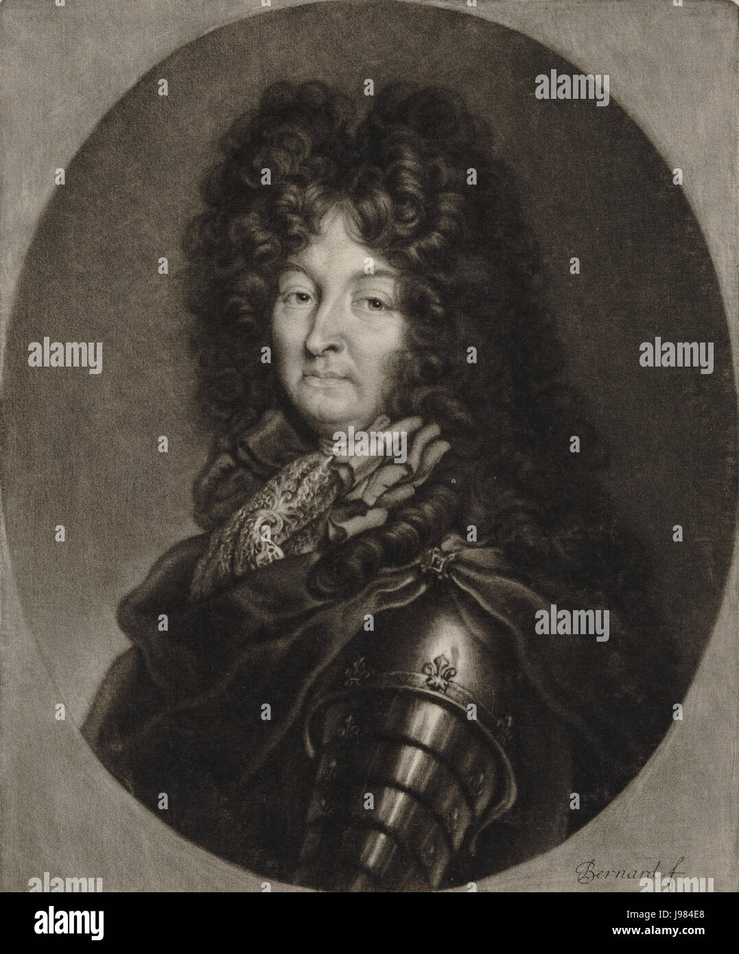 Portrait of Louis XIV of France Bernard Stock Photo - Alamy