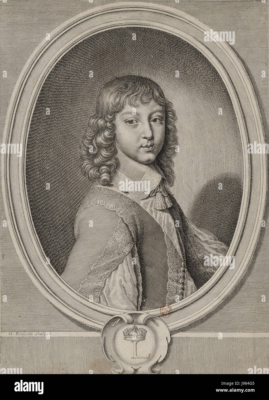 Portrait of a young Louis XIV of France Rousselet Stock Photo - Alamy