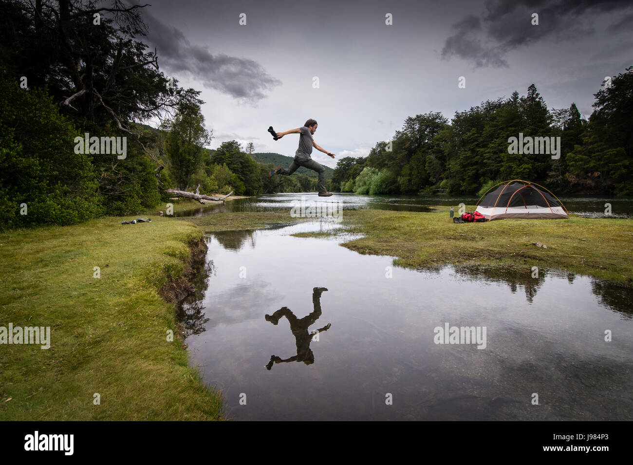 One does anything to get the shot Stock Photo - Alamy