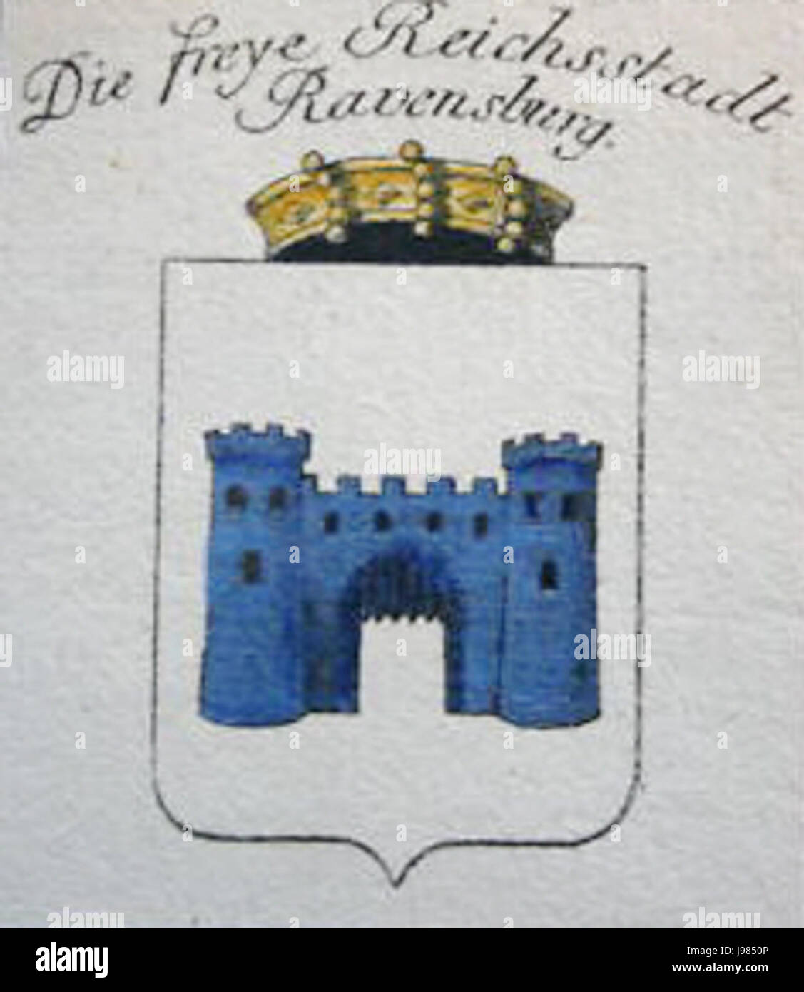 Ravensburg Wappen Kupferstich Stock Photo - Alamy