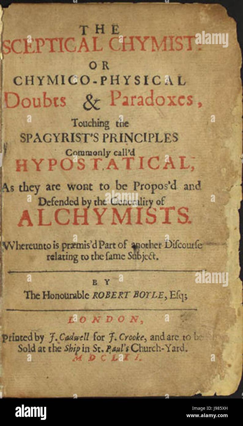 Robert boyle sceptical hi-res stock photography and images - Alamy