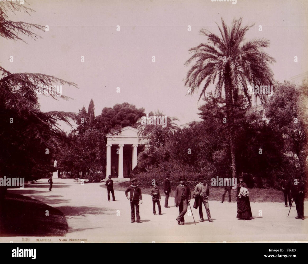 Sommer, Giorgio (1834 1914) n. 1146 Napoli Villa nazionale Stock Photo ...