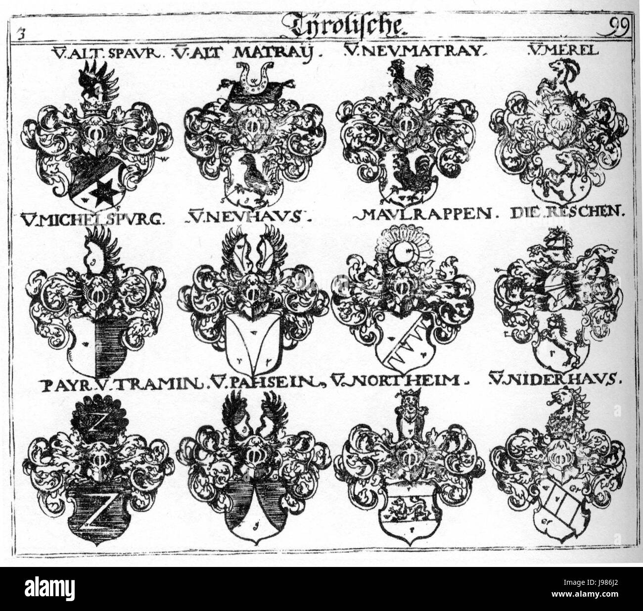 Siebmacher 1701 1705 C099 Stock Photo - Alamy