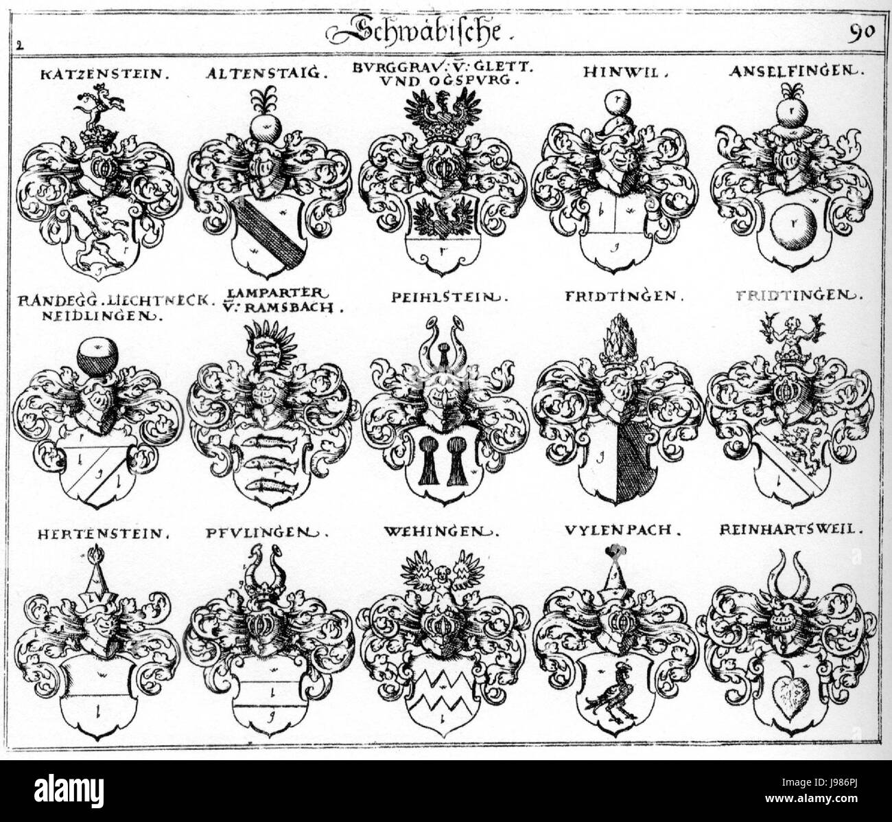 Siebmacher 1701 1705 B090 Stock Photo - Alamy