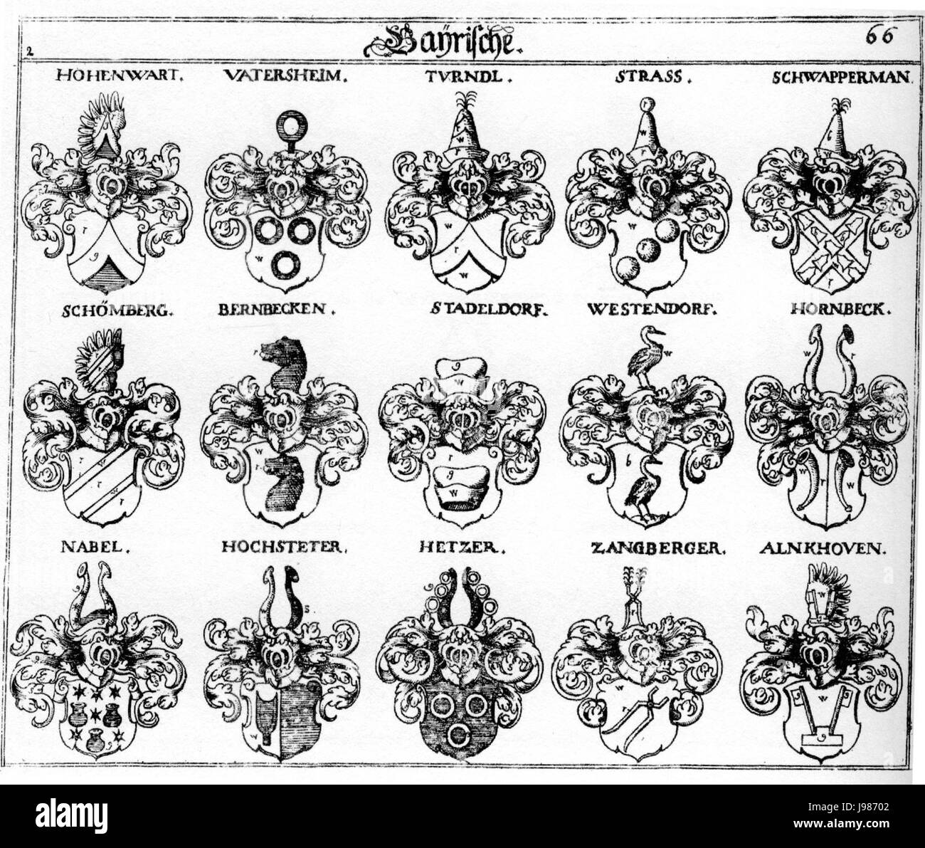 Siebmacher 1701 1705 B066 Stock Photo - Alamy