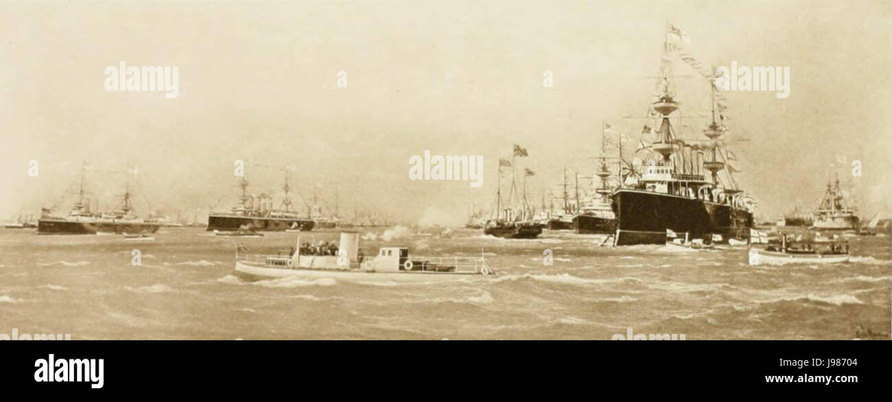 Spithead review 1897 Chevalier de Martino Stock Photo - Alamy