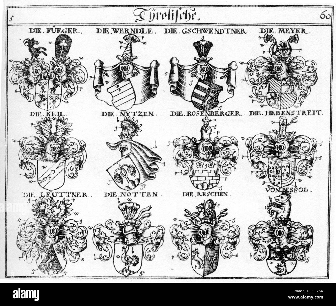 Siebmacher 1701 1705 E060 Stock Photo - Alamy