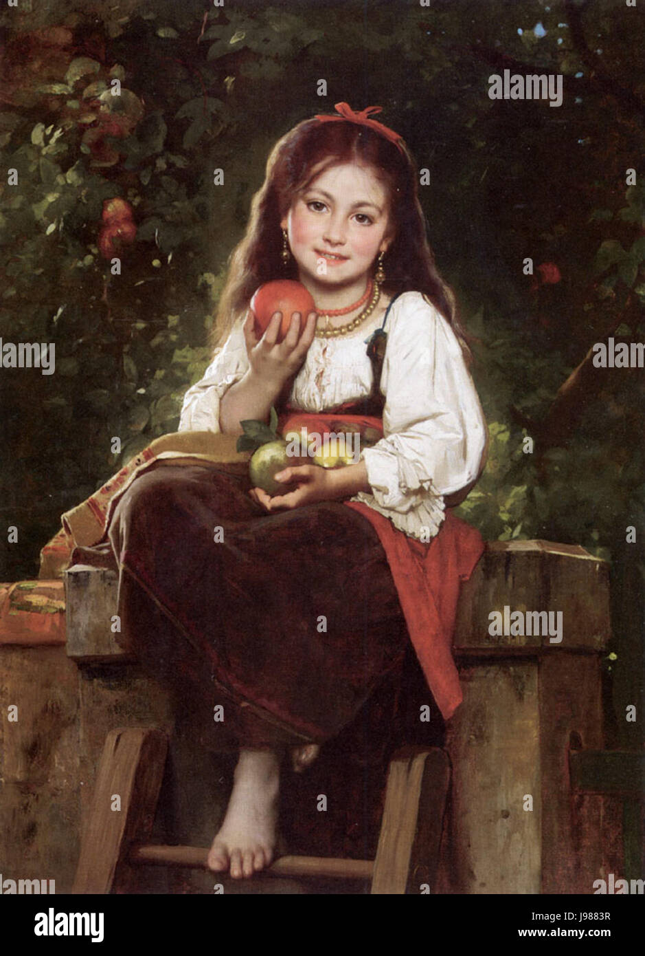 The Apple Picker Stock Photo - Alamy