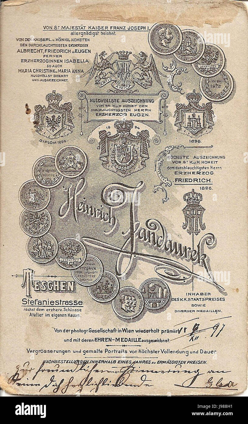 Teschen 1897 (2 Stock Photo - Alamy