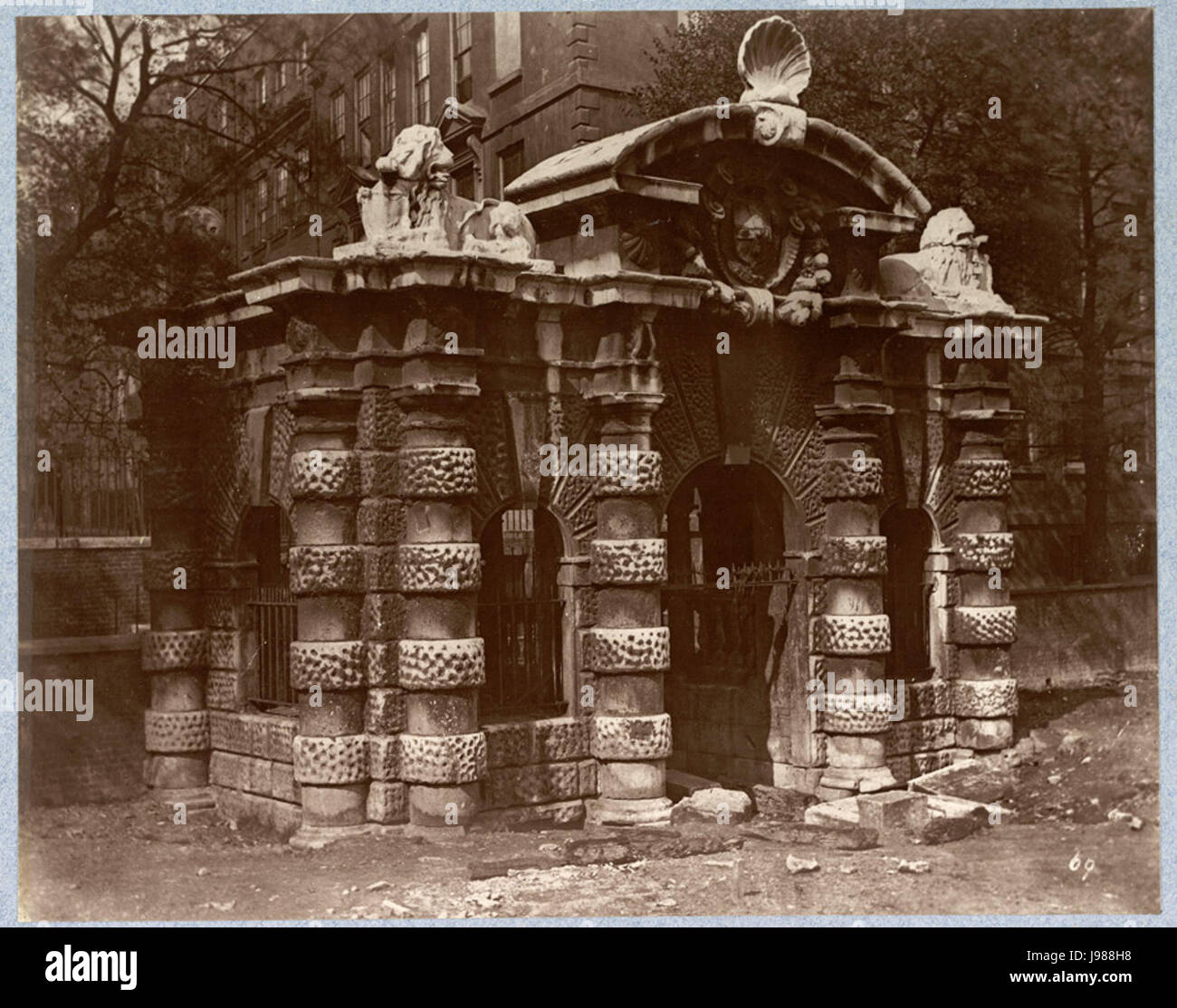 The Water Gate Of York House by Henry Dixon 1880 Stock Photo - Alamy