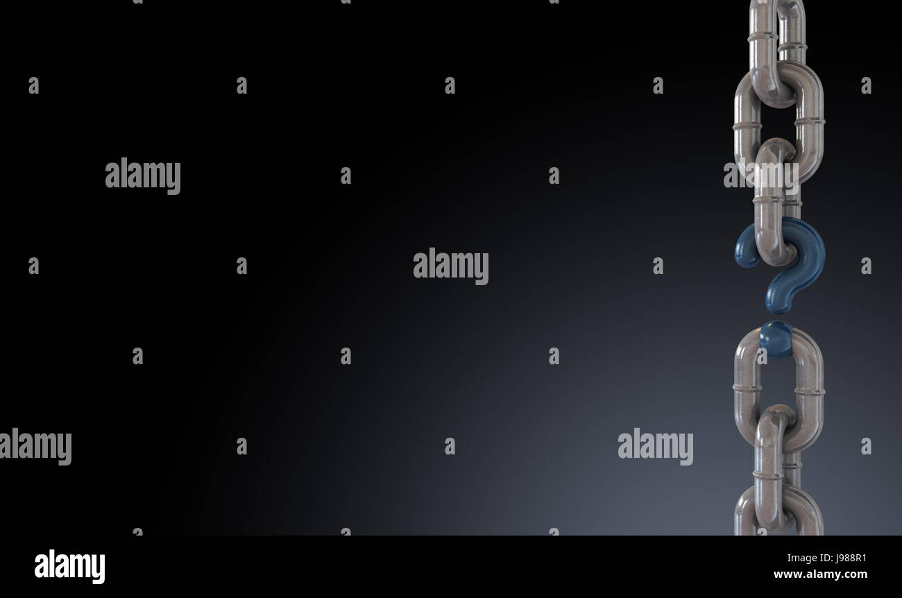 Chain question mark hi-res stock photography and images - Alamy