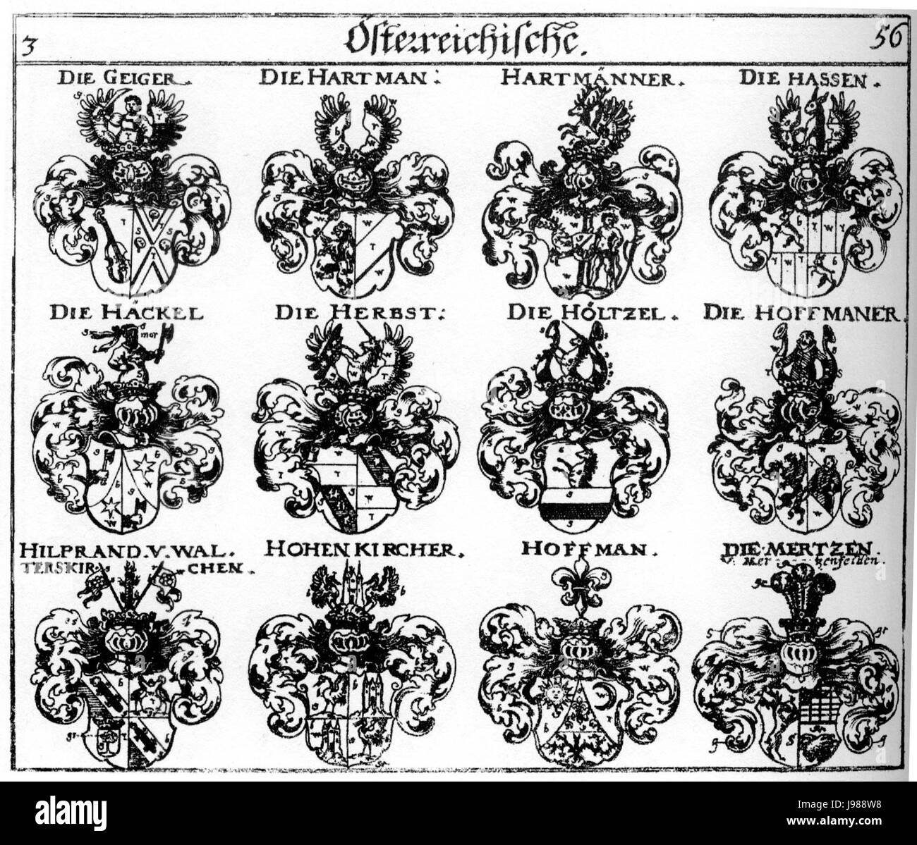 Siebmacher 1701 1705 C056 Stock Photo - Alamy