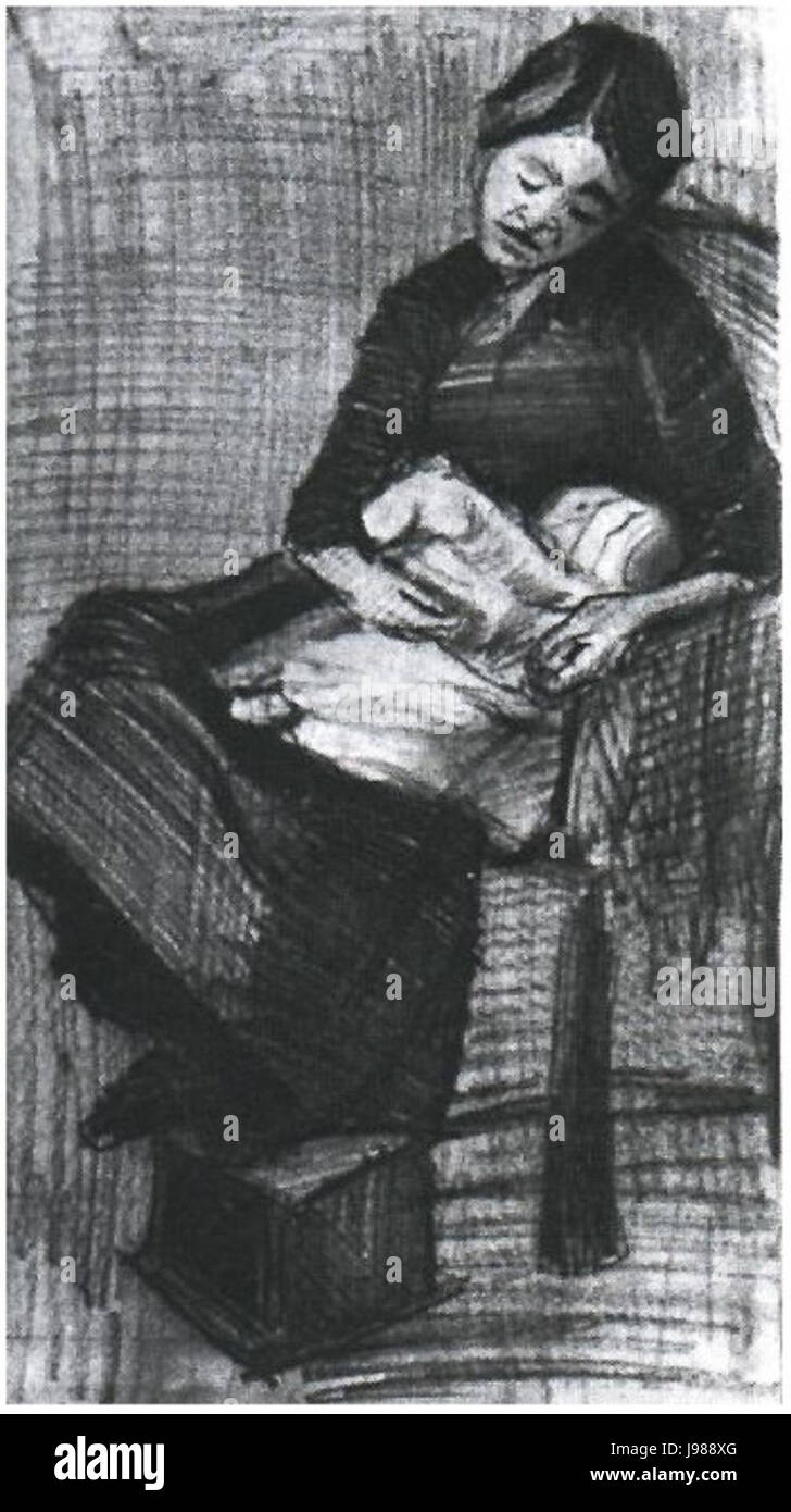 Sien Nursing Baby F1063 Vincent van Gogh Stock Photo - Alamy