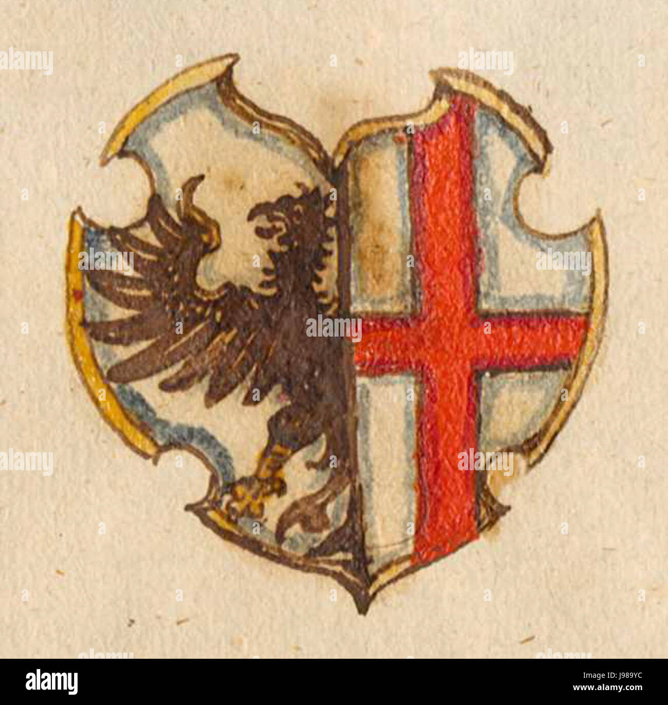 Wappen 1594 BSB cod icon 326 106 crop Stock Photo - Alamy
