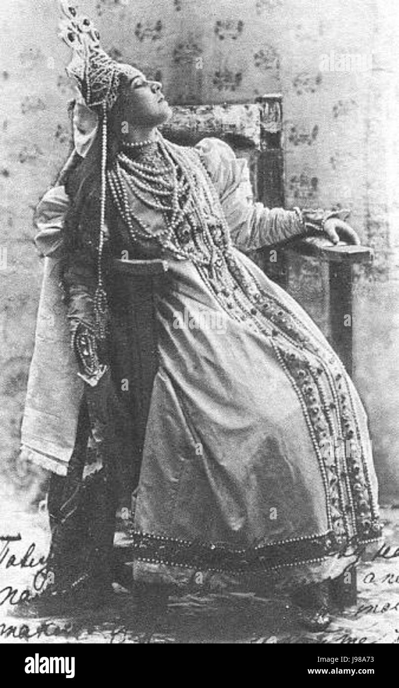 Zabela Vrubel as Marfa 1899 Stock Photo - Alamy