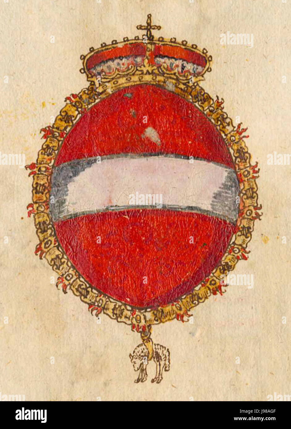 Wappen 1594 BSB cod icon 326 055 crop Stock Photo - Alamy