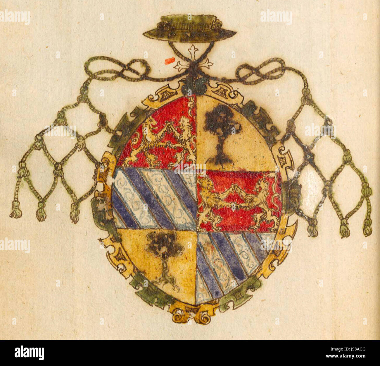 Wappen 1594 BSB cod icon 326 080 crop Stock Photo - Alamy