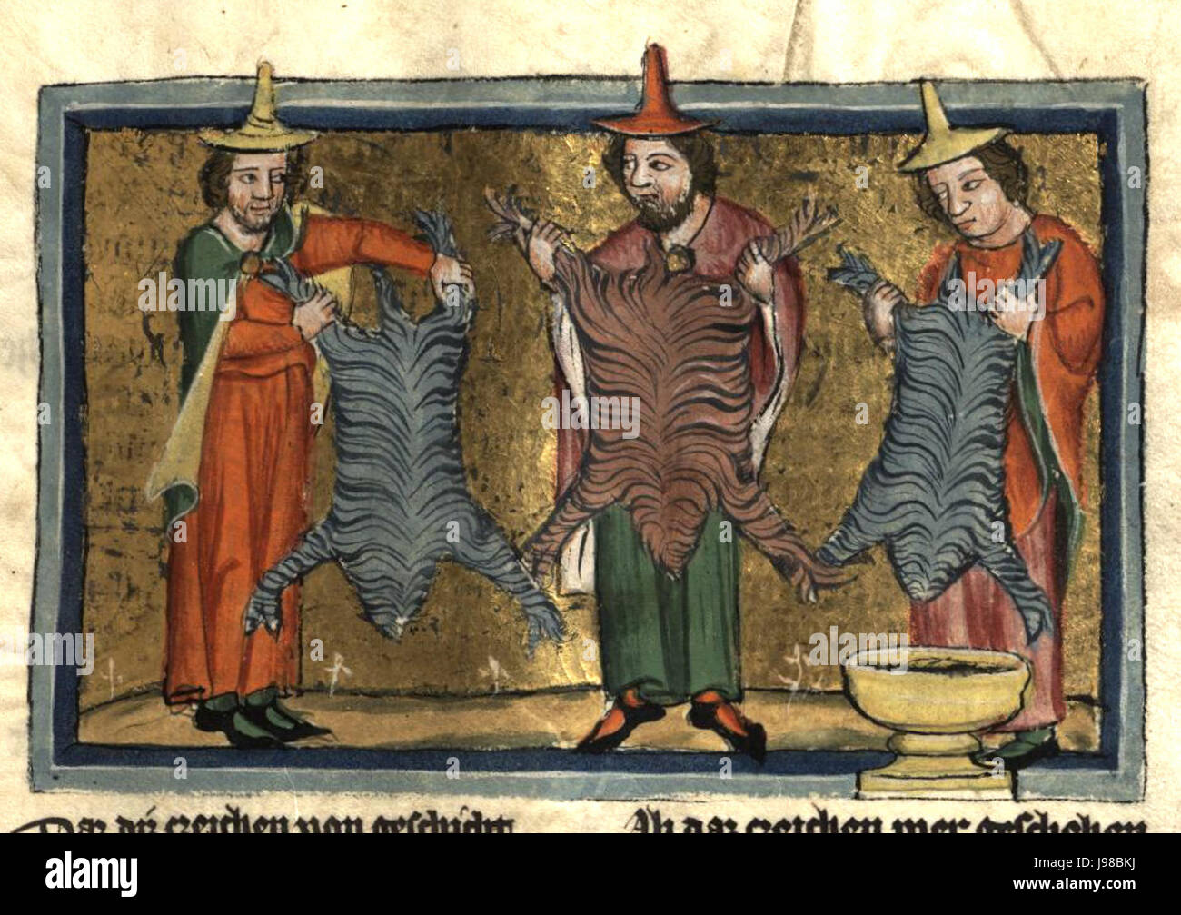 Weltchronik Fulda Aa88 176r detail Stock Photo - Alamy