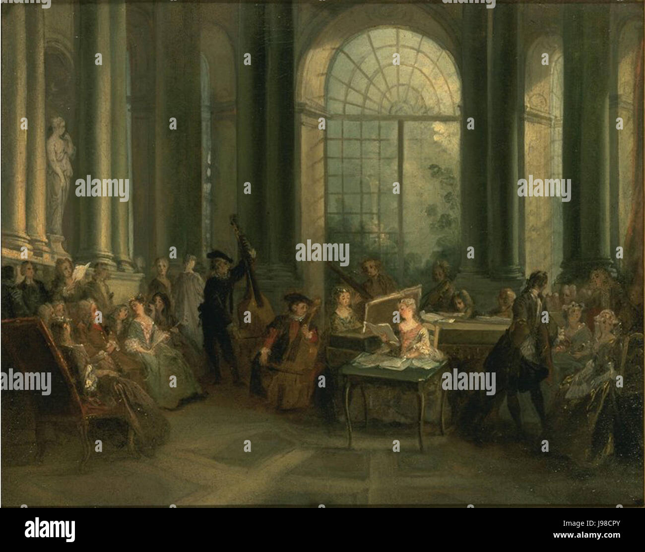 Nicolas lancret le salon crozat hi-res stock photography and images - Alamy