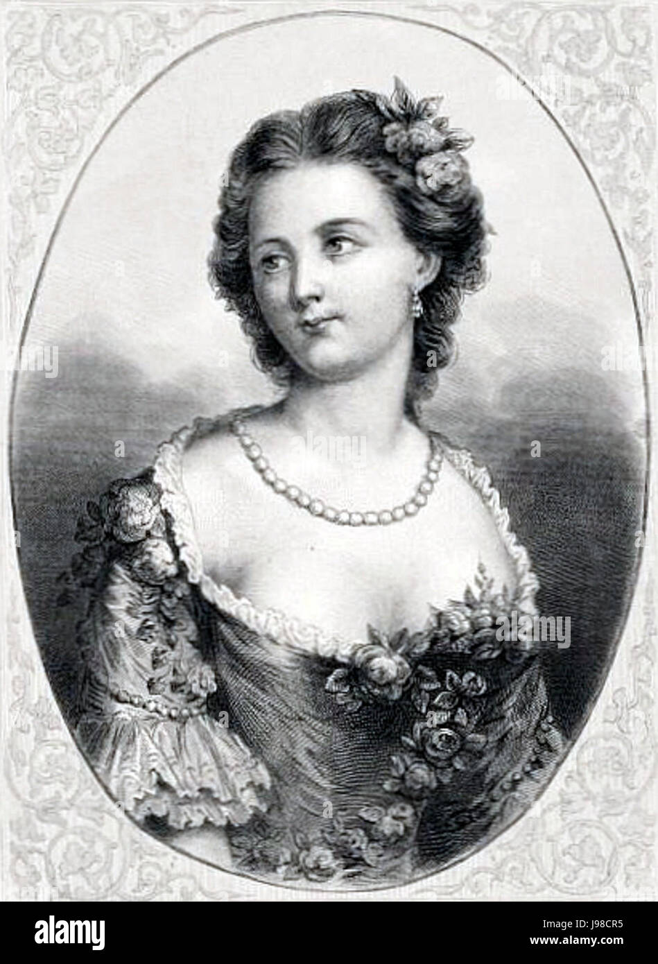 Marie Anne de Camargo after Nicolas Lancret Stock Photo - Alamy