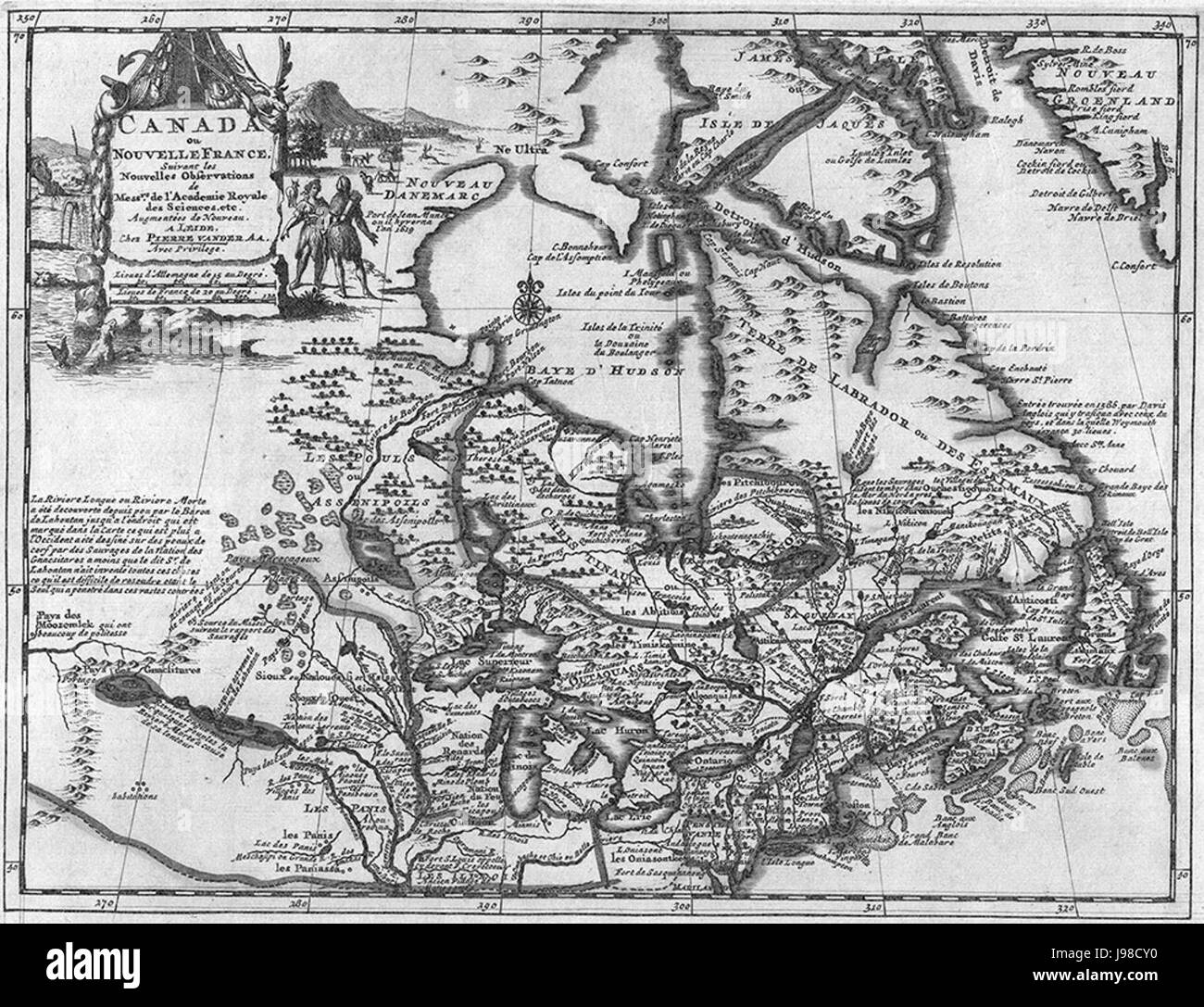 New France, 1729 Stock Photo - Alamy