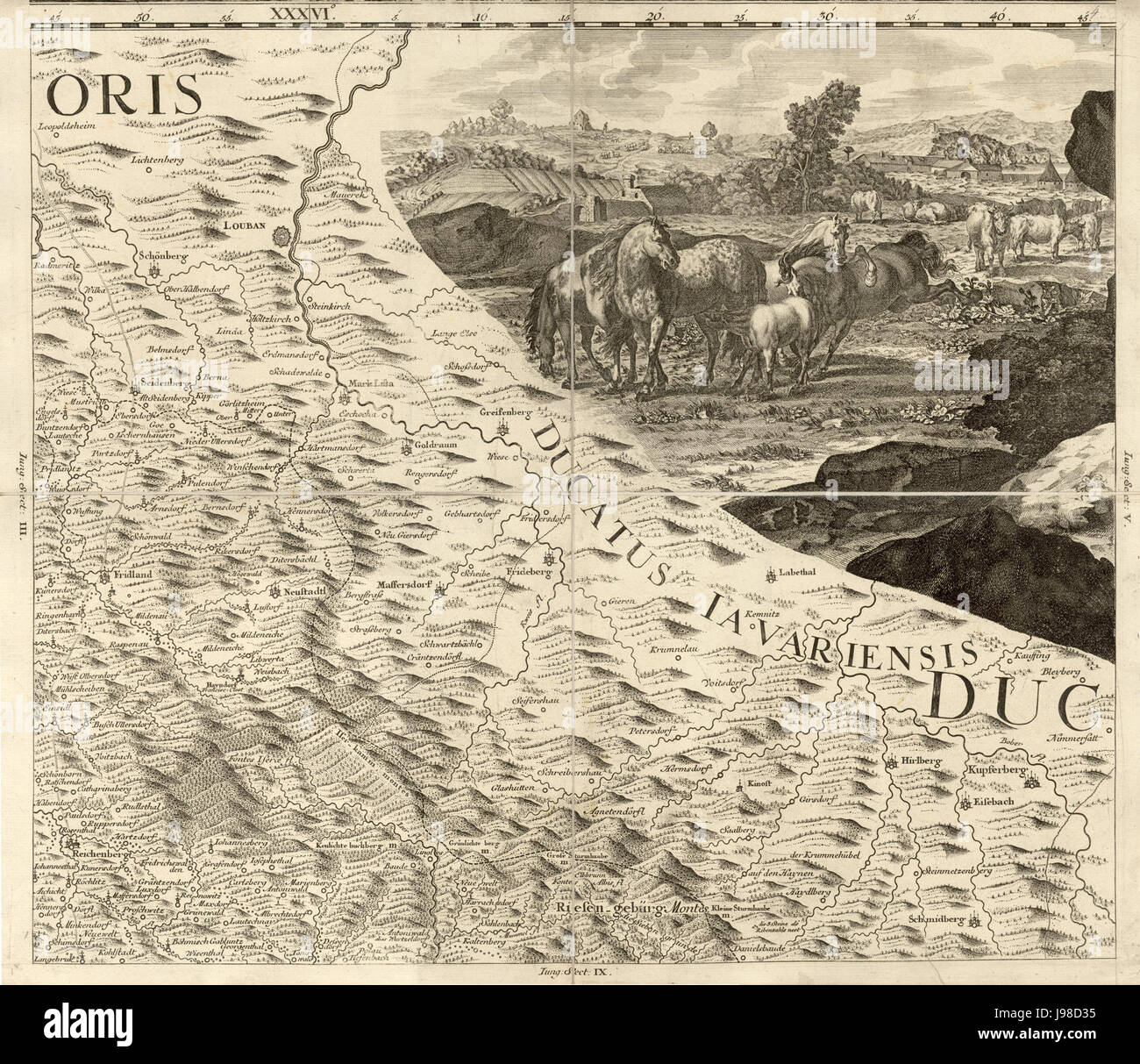 Mullerova mapa Cech 04 Stock Photo - Alamy