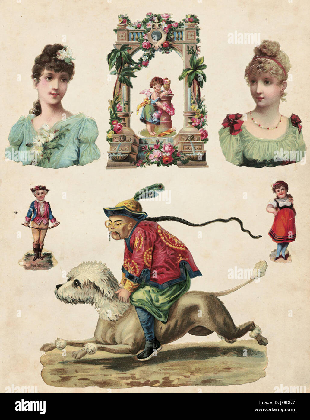 Oblaten Album c1890 Stock Photo - Alamy