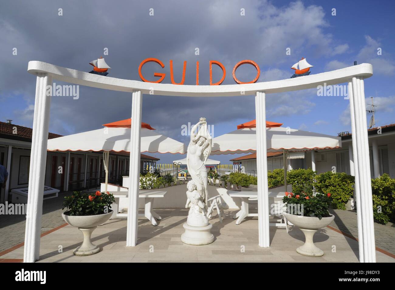 Viareggio, holiday town in versilia, north coast of Tuscany (Italy ...