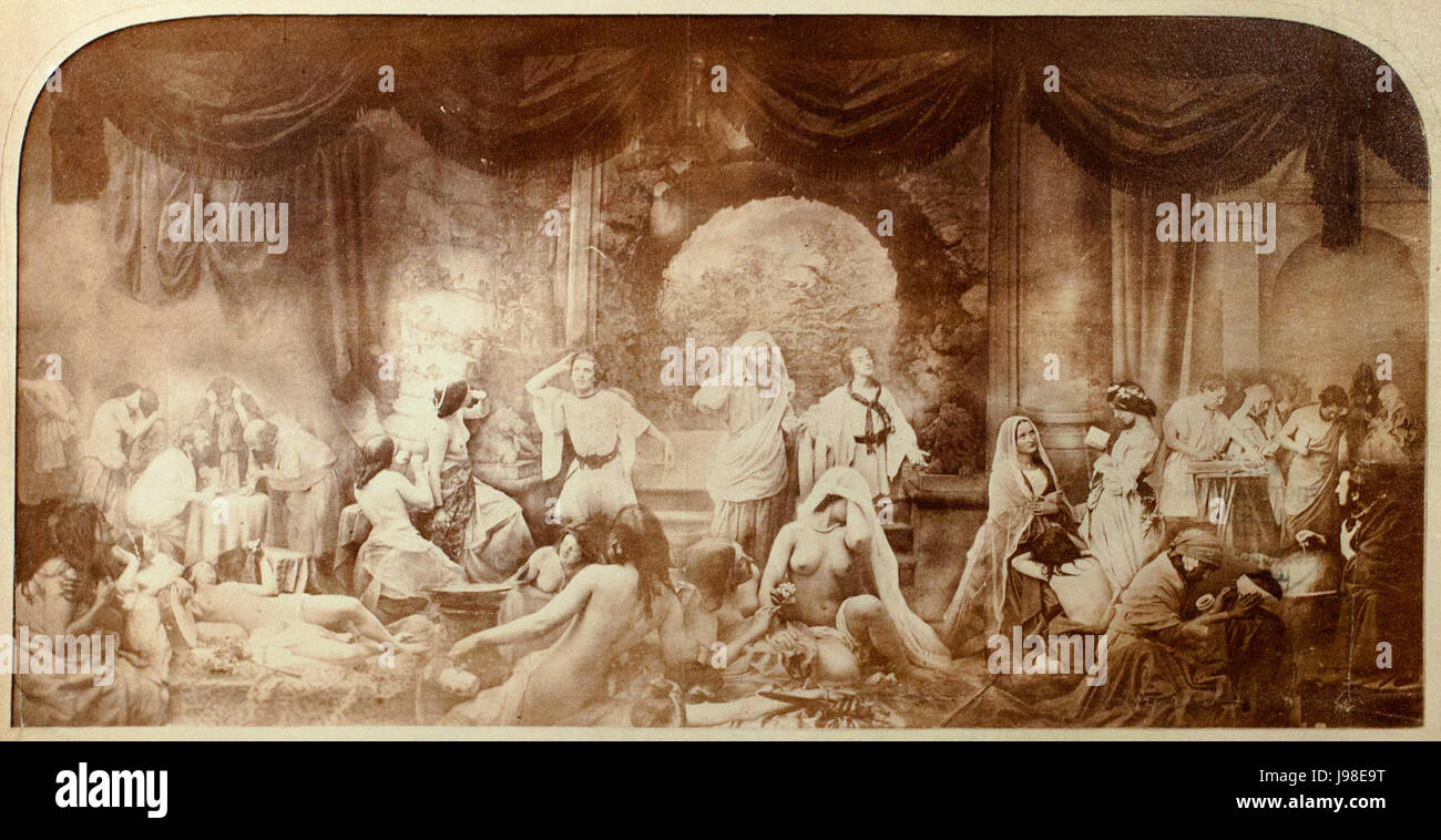 Oscar gustave rejlander two ways of life (HR, sepia Stock Photo - Alamy