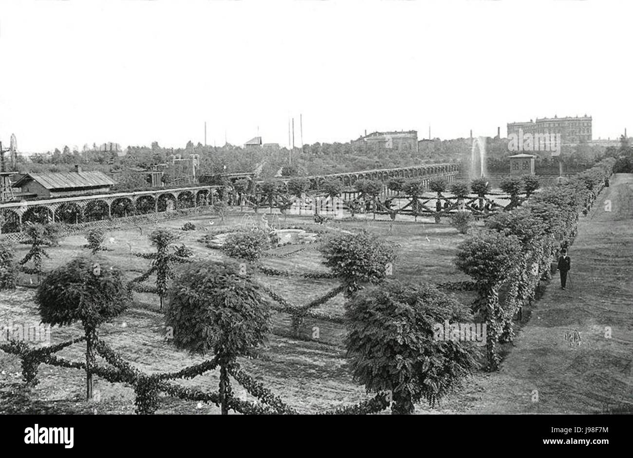 Park Helenow Lodz old1 Stock Photo - Alamy