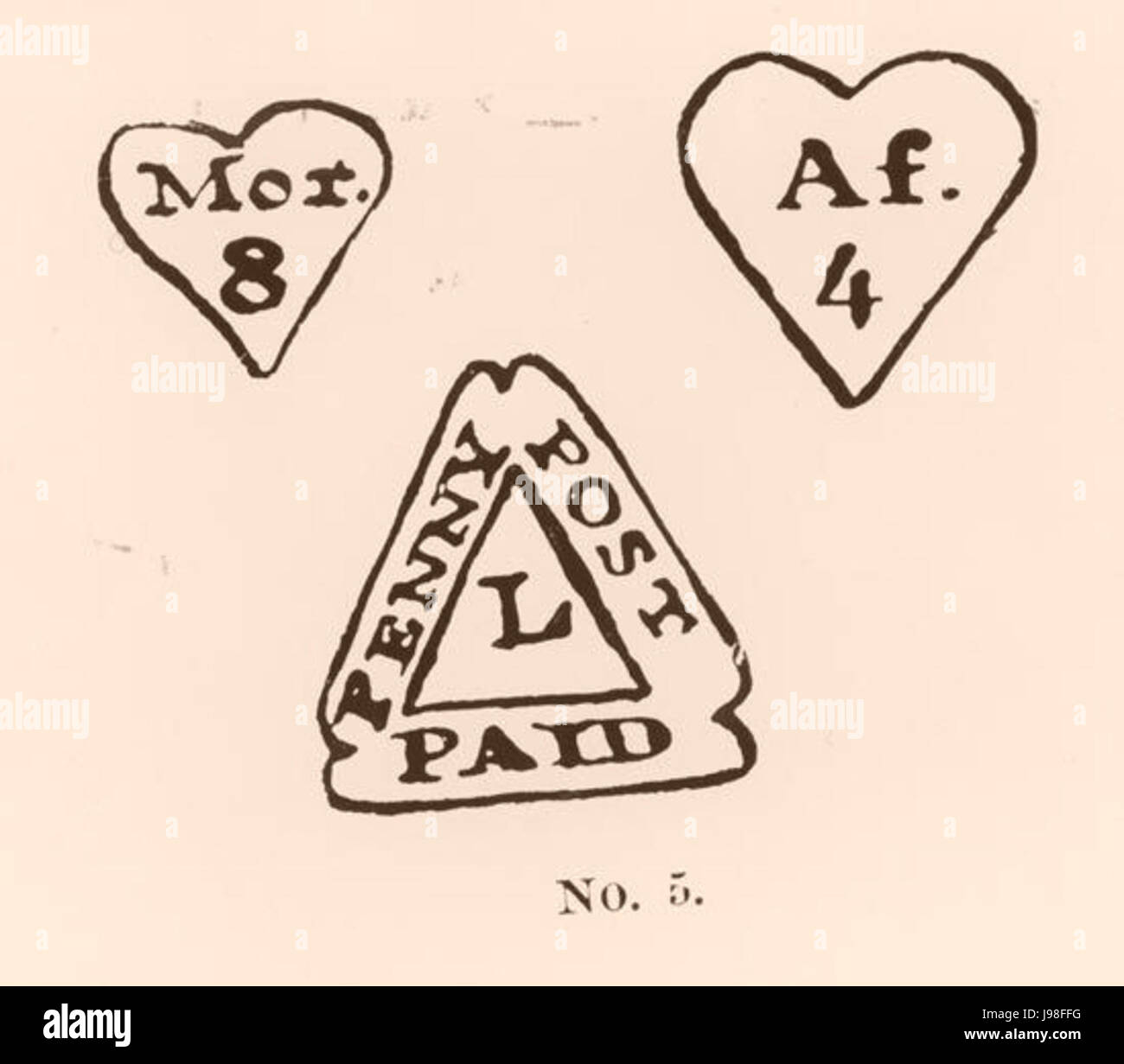 Penny Post 1680 Stock Photo - Alamy