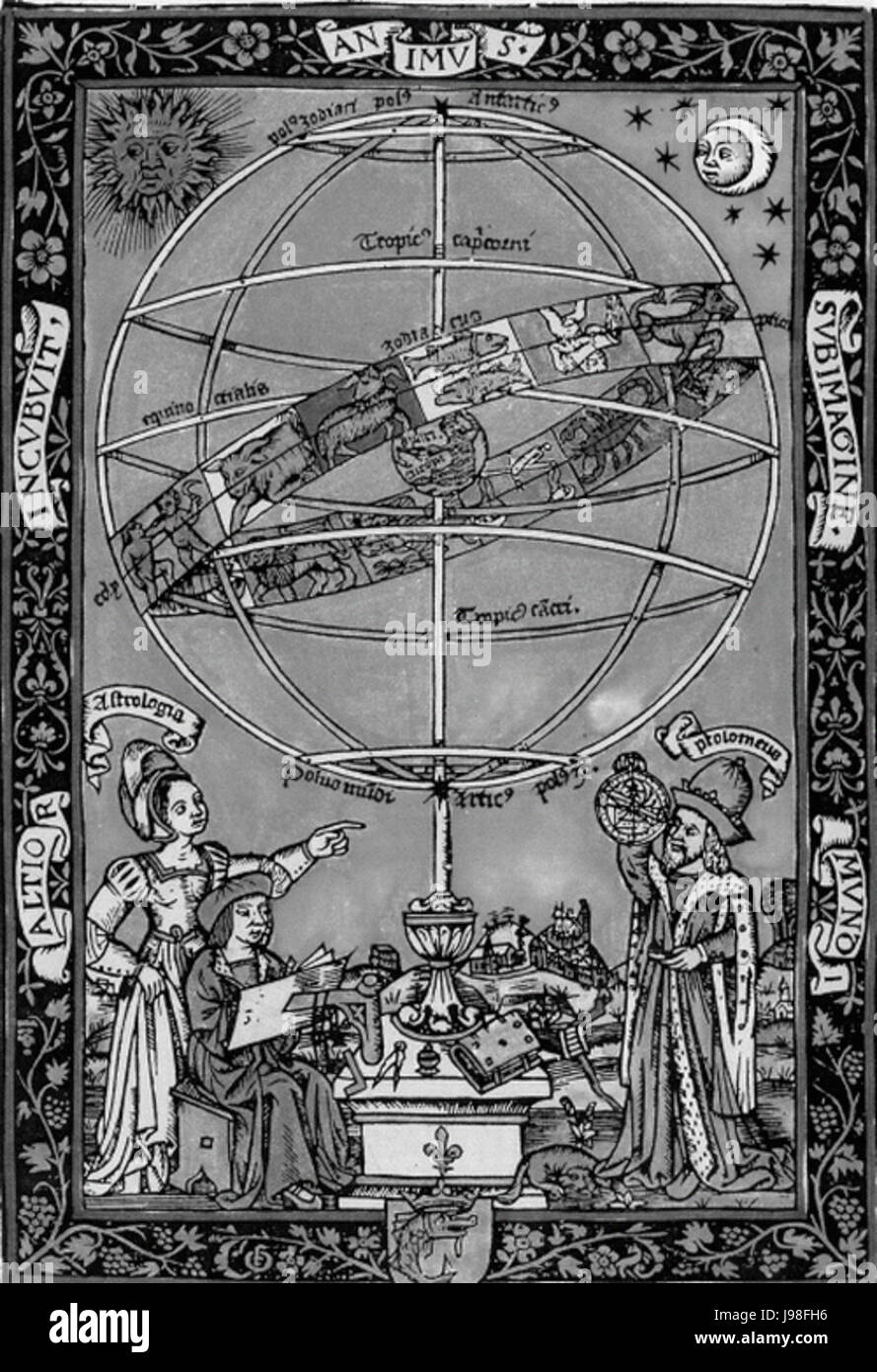 Astronomy chart ptolemy Black and White Stock Photos & Images - Alamy