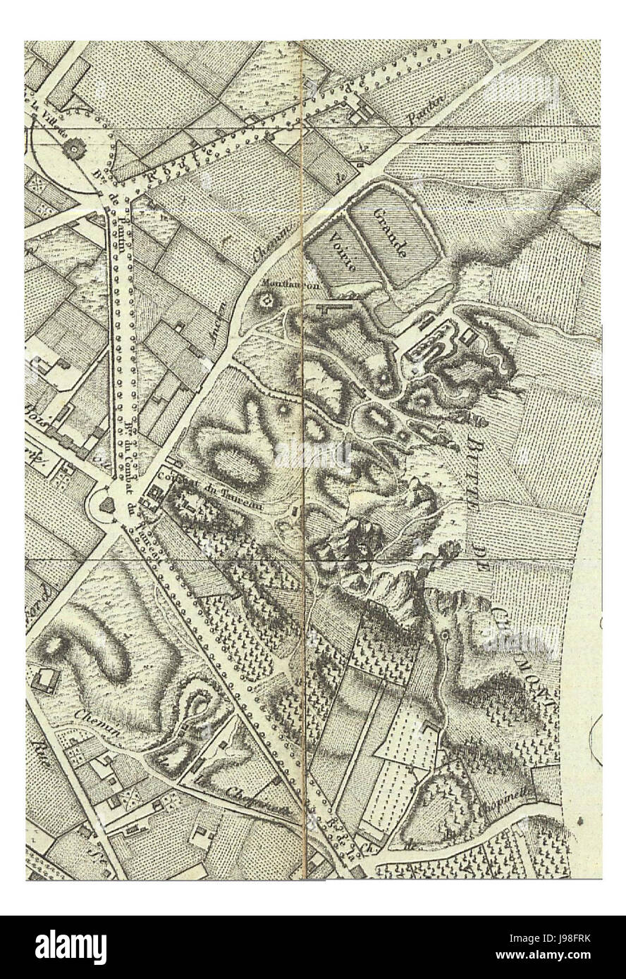 Paris map 19th century hi-res stock photography and images - Alamy