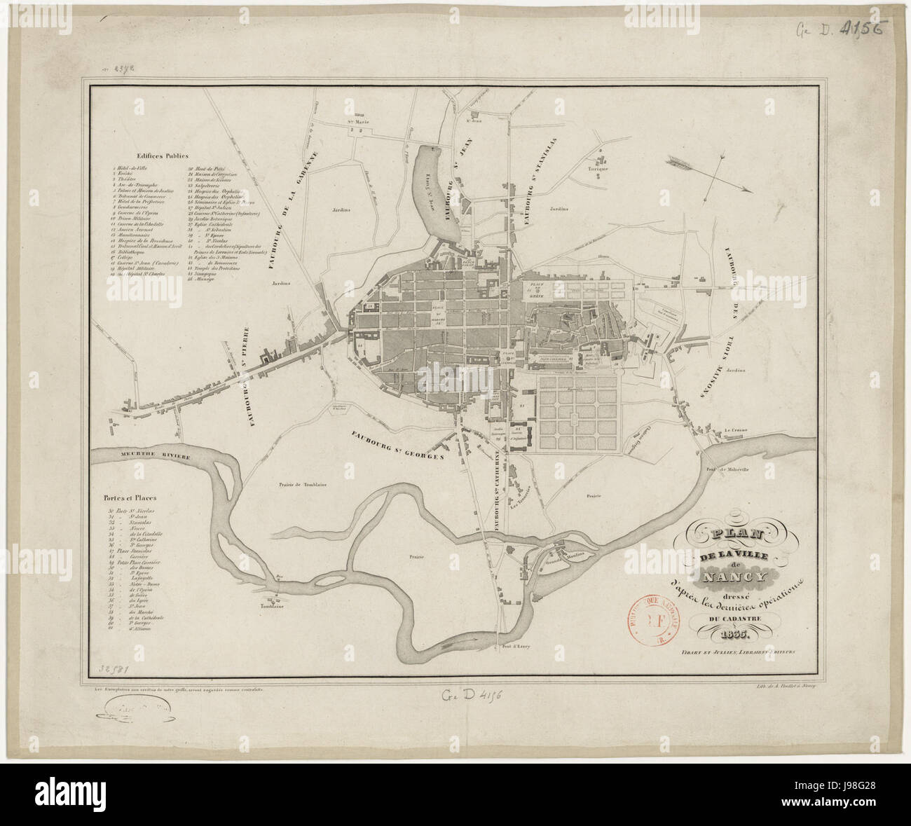 Map nancy france hi-res stock photography and images - Alamy