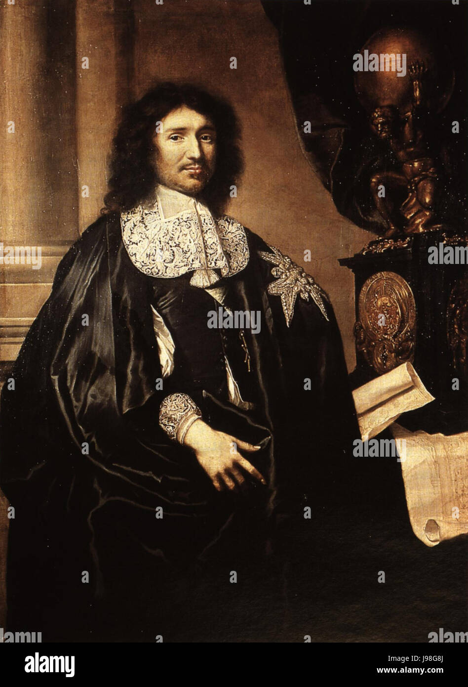 Portrait de Jean Baptiste Colbert Stock Photo - Alamy
