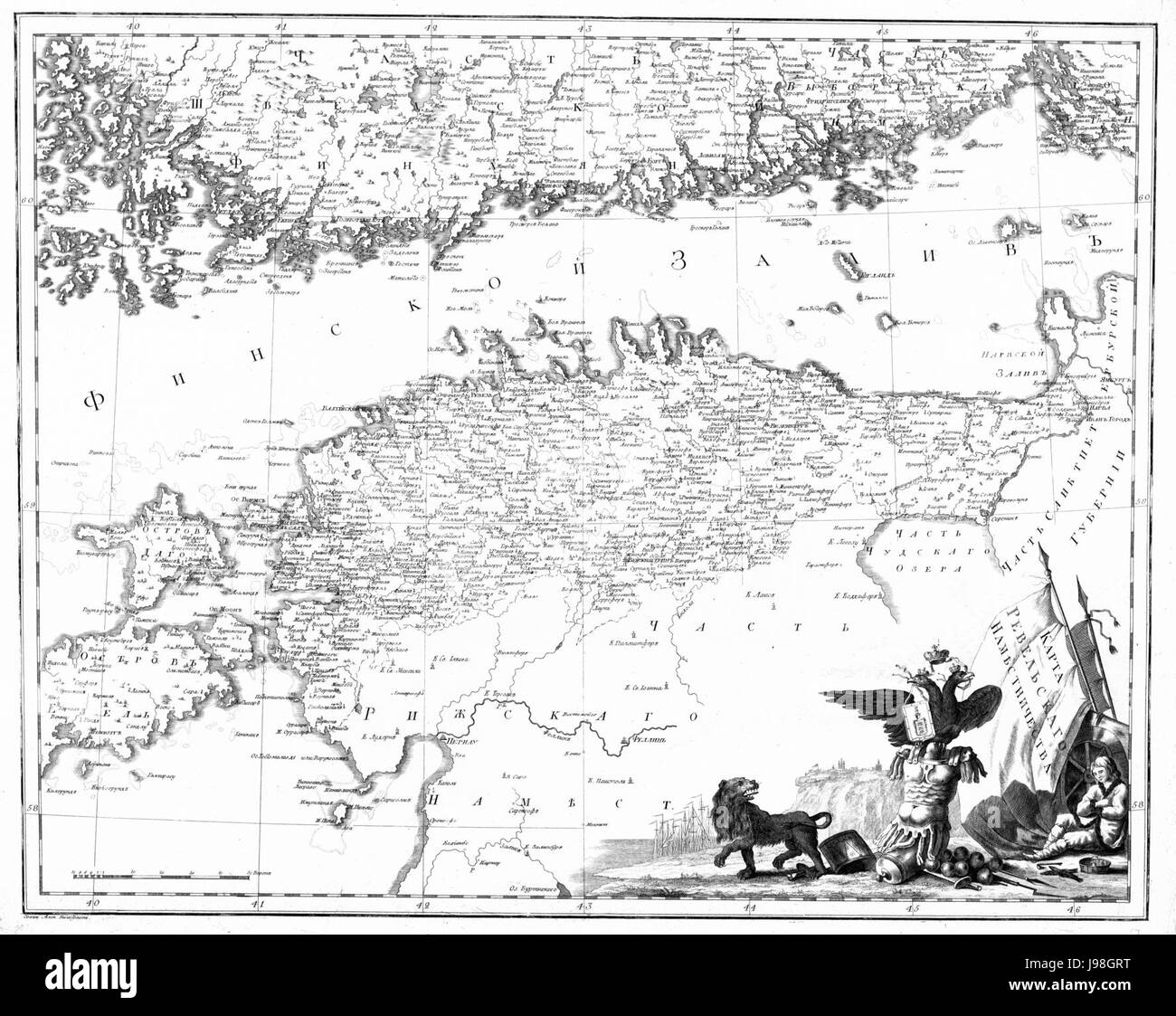 European map 1700s Black and White Stock Photos & Images - Alamy