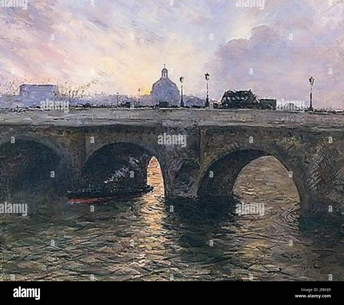 Siebe Johannes ten Cate Pont royal Au Soleil Couchant Stock Photo - Alamy