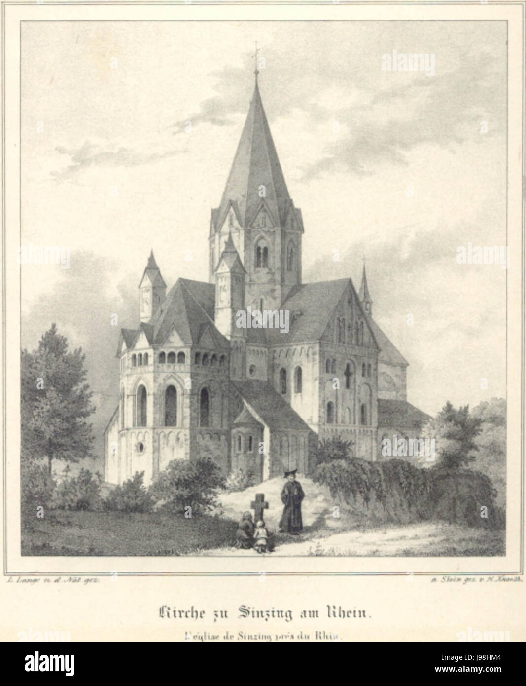 Sankt Peter Sinzig 1843 Stock Photo - Alamy