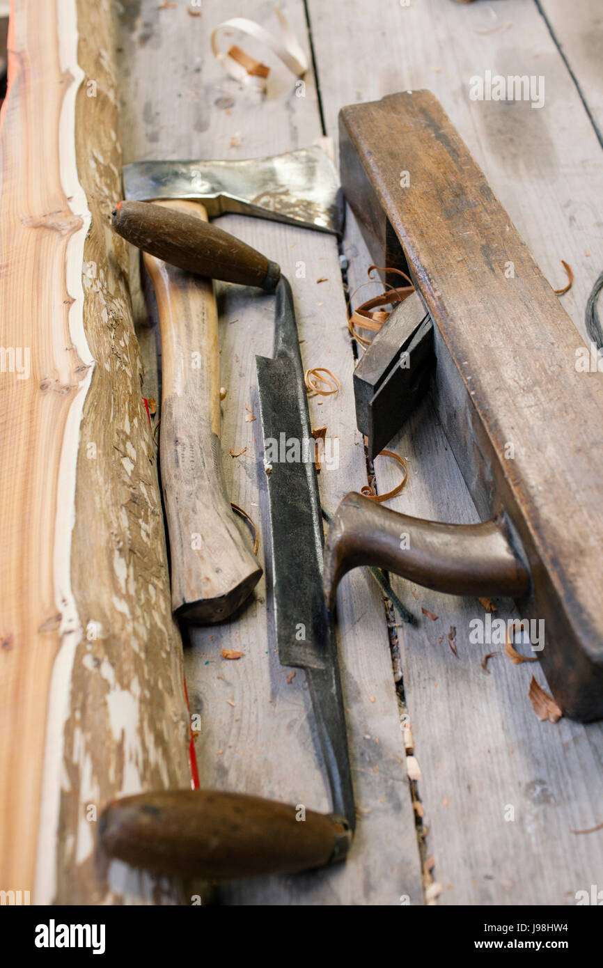 Tom uses traditional tools to craft his longbows so that he can respond ...