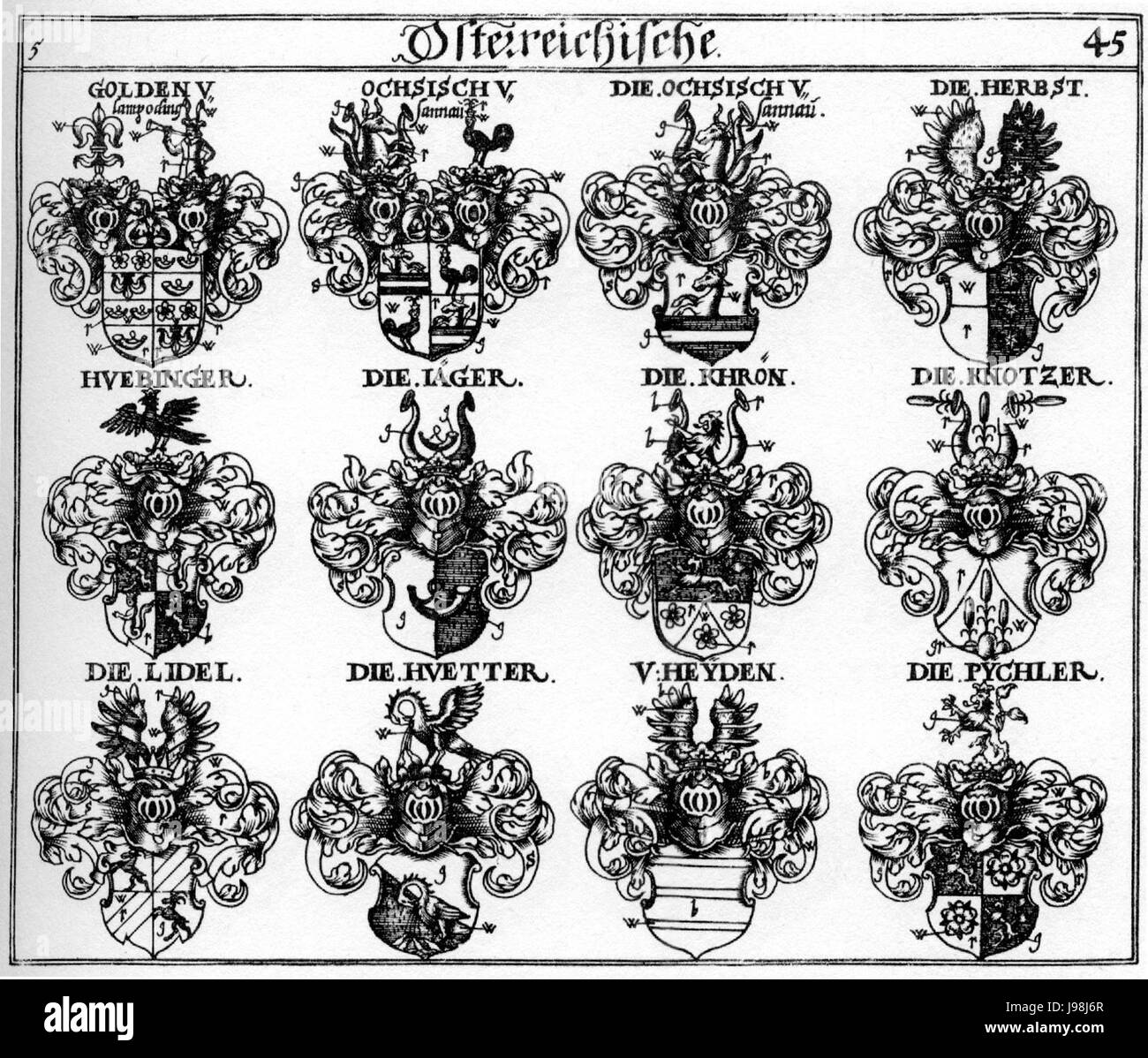 Siebmacher 1701 1705 E045 Stock Photo - Alamy