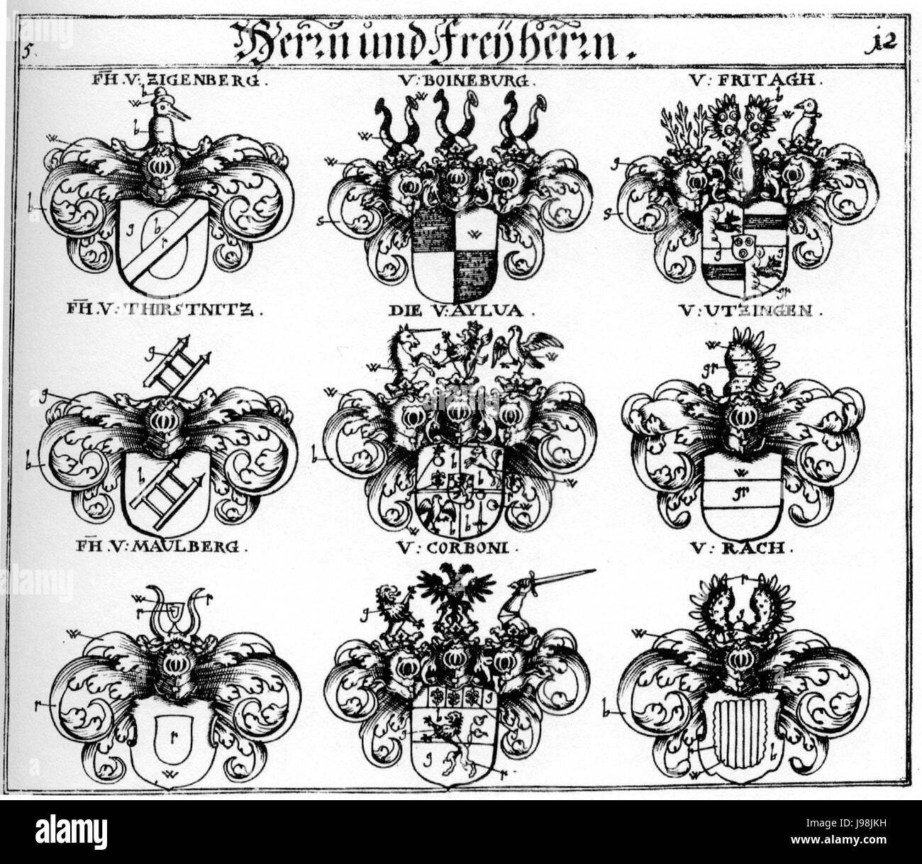 Siebmacher 1701 1705 E012 Stock Photo - Alamy