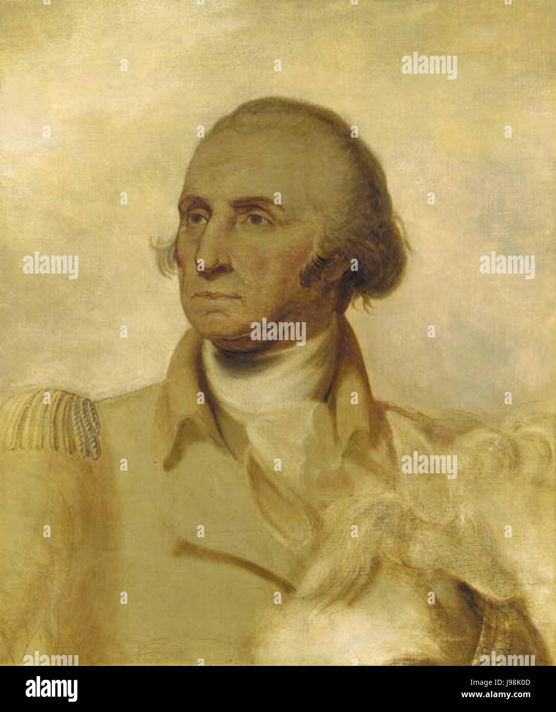 Sketch for a portrait of George Washington by Rembrandt Peale Stock ...