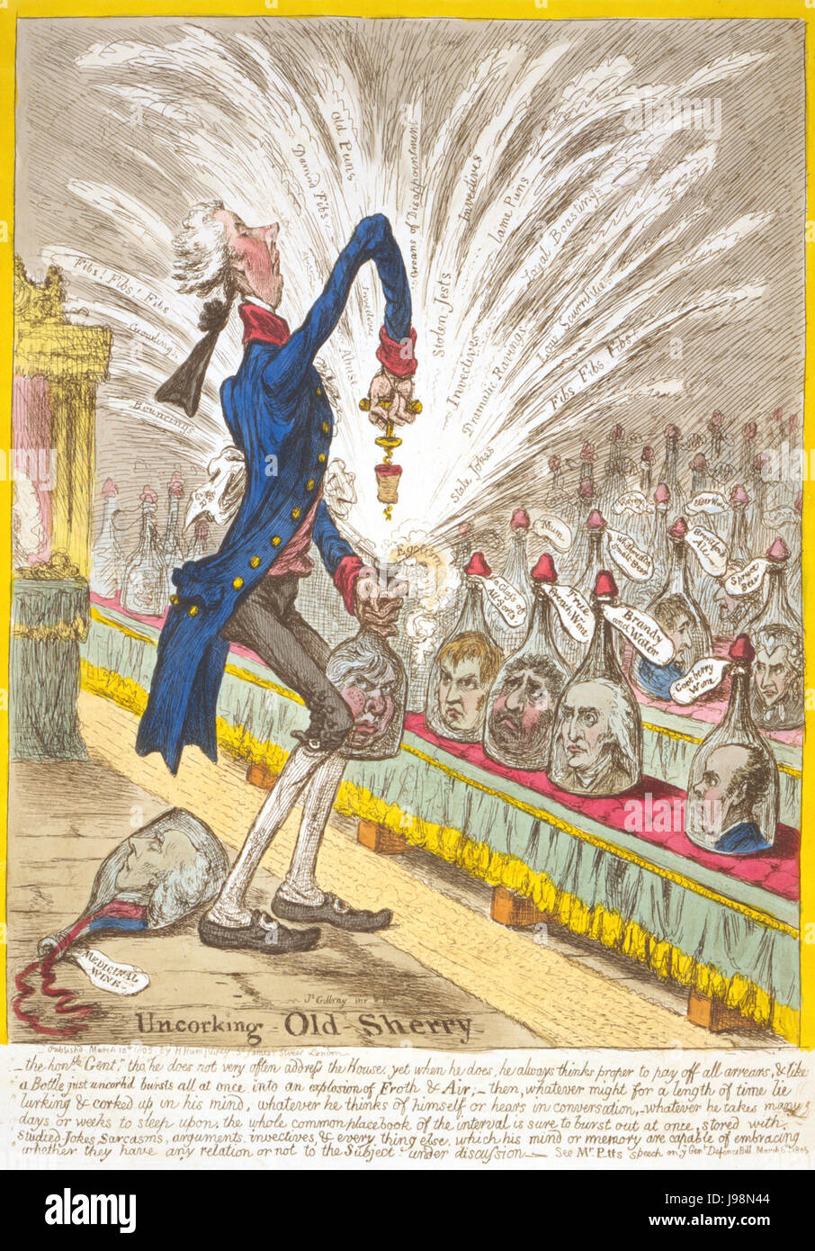 Uncorking Old Sherry Gillray Stock Photo - Alamy Uncorking Old Sherry Gillray Stock Photo - Alamy