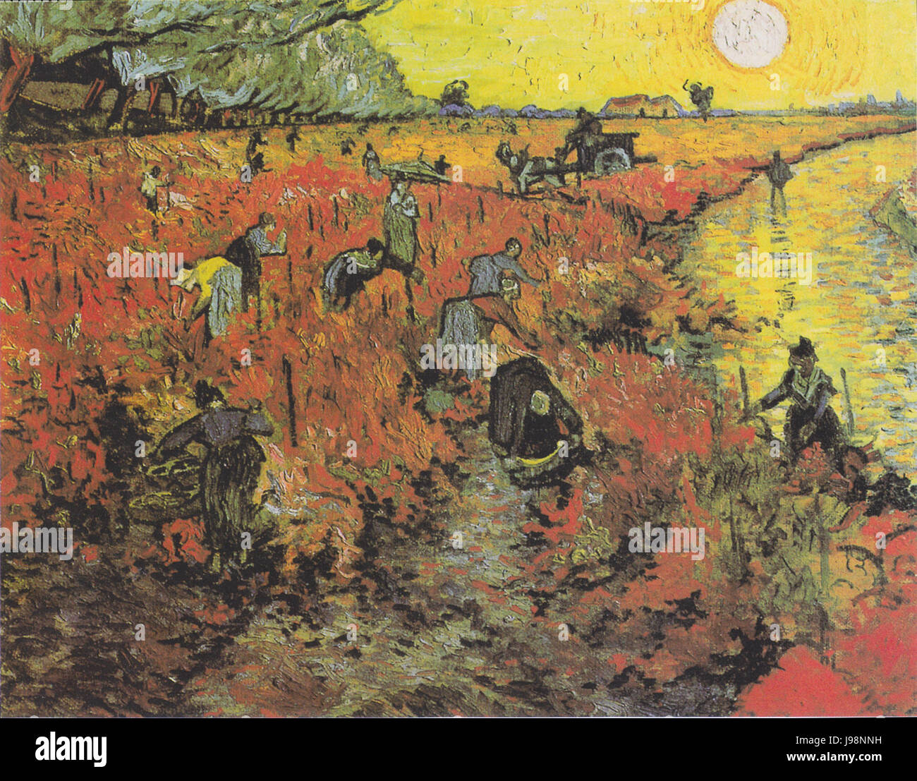 Van Gogh Der rote Weinberg Stock Photo - Alamy