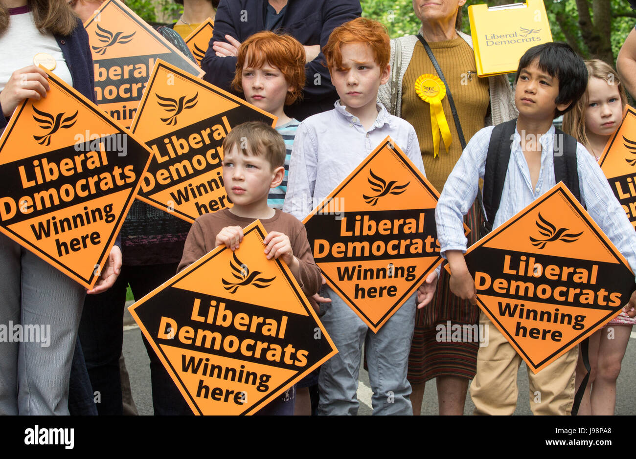 Children holding placards hi-res stock photography and images - Alamy